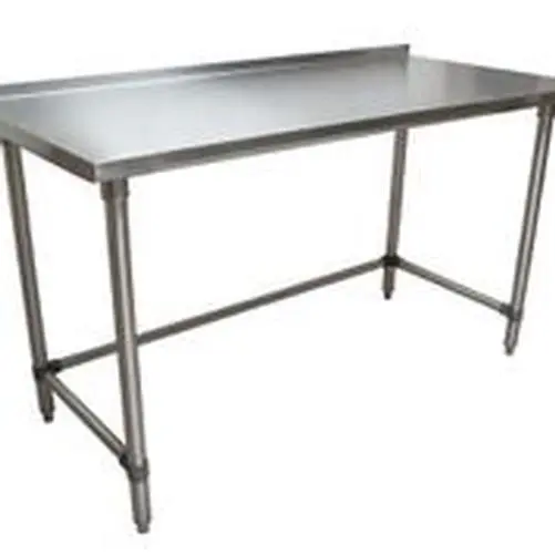 BK Resources SVTROB-6024 60"Wx24"D All Stainless Steel Work Open Base Table