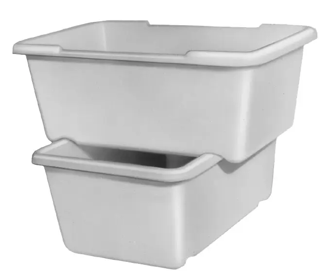 Channel Manufacturing L814 19.25" x 30" 19 Gallon Plastic Bus Bin
