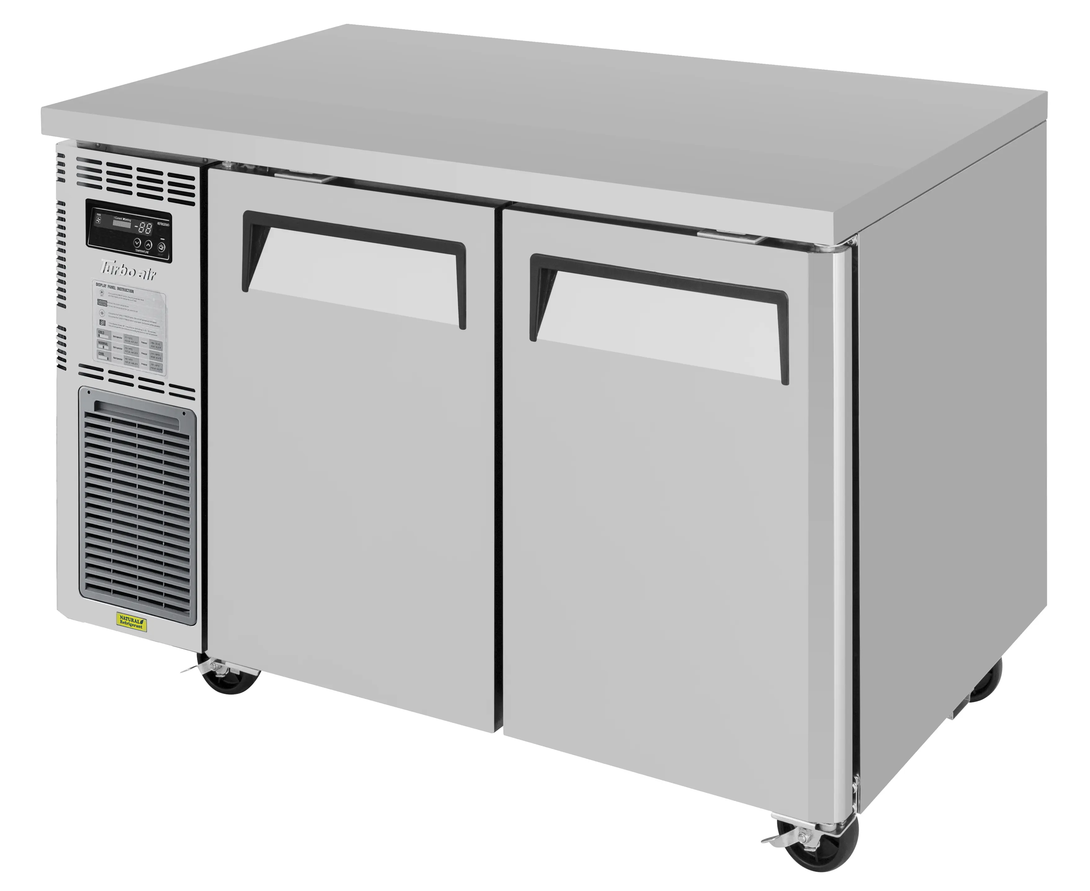 Turbo Air JUF-48S-N J Series 48" Two-Section Undercounter Narrow Depth ...