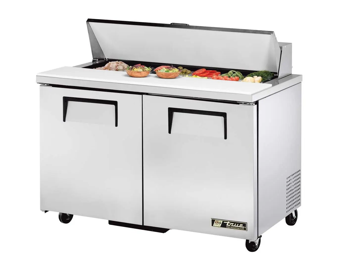 True TSSU-48-12-HC 12 CuFt Stainless Sandwich Salad Prep Unit Holds 12 ...