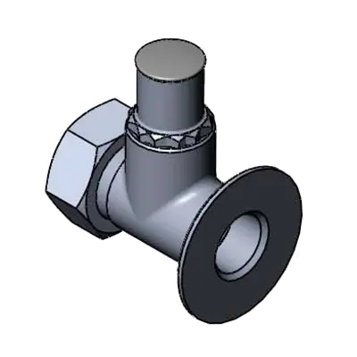 T&S Brass 00JJ Flange w/ Integral Stop Assembly - 1/2" NPT Female Inlet