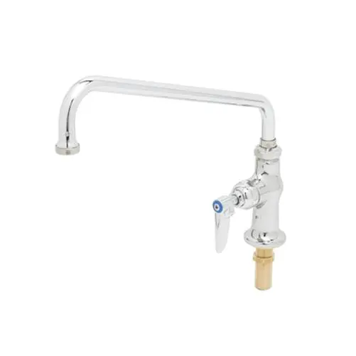 T&S Brass B-0207-CR-LS Deck Mounted Single Temperature Faucet w/ 6 ...