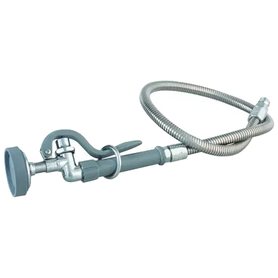 T&S Brass B-0100 44" Pre-Rinse Flexible Stainless Steel Hose & Adapter