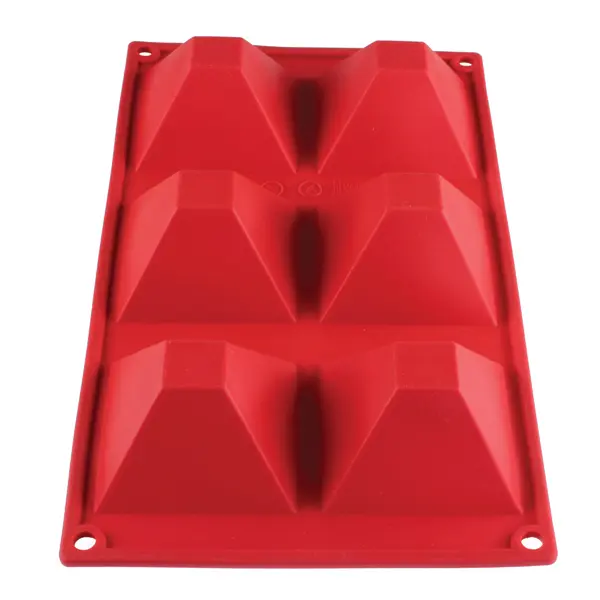Thunder Group PLBM009S Pyramid Shaped High Heat Silicone Baking Molds
