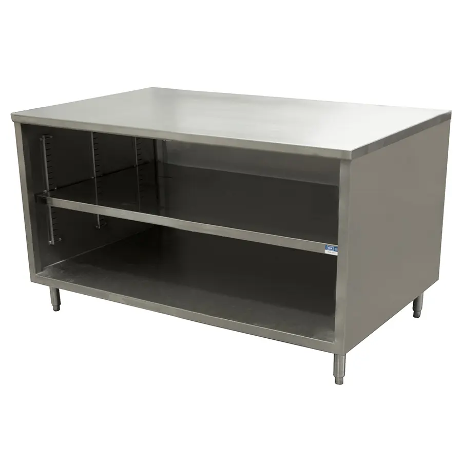 BK Resources CST-3696 96" x 36" Stainless Cabinet Base Work Table w ...