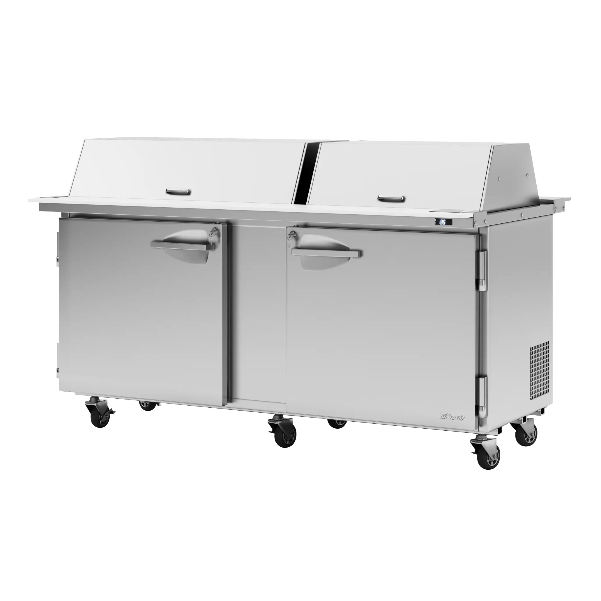 Turbo Air PST-72-30-N-DS PRO Series 72" Mega Top Prep Cooler w/ Dual ...