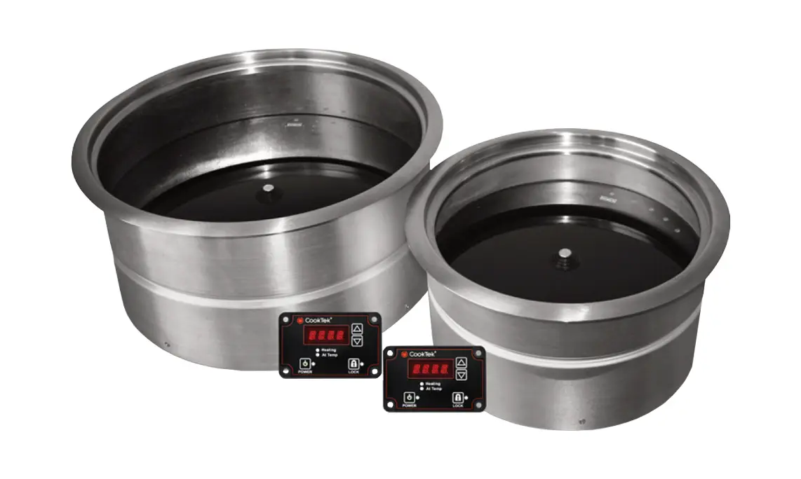 CookTek 665001 SinAqua Drop-in 14" Round Induction Hot Food Well - 240v