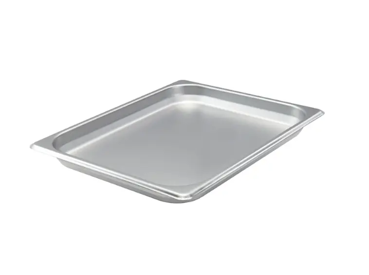 Winco SPJH-201 Half Size Heavy Weight 1-1/4" Deep Stainless Steel Steam Pan