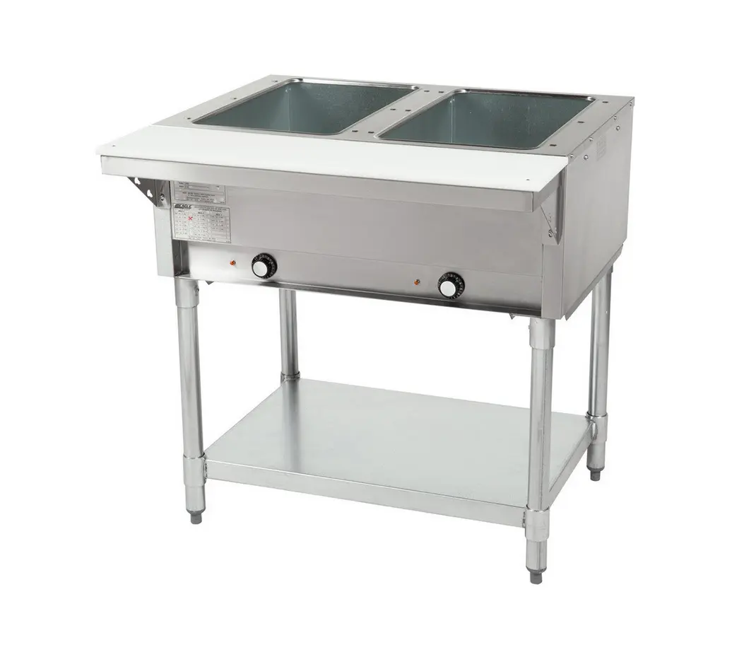 Eagle Group DHT2-240-X Stainless Steel Electric 2 Well 240v Hot Food Table