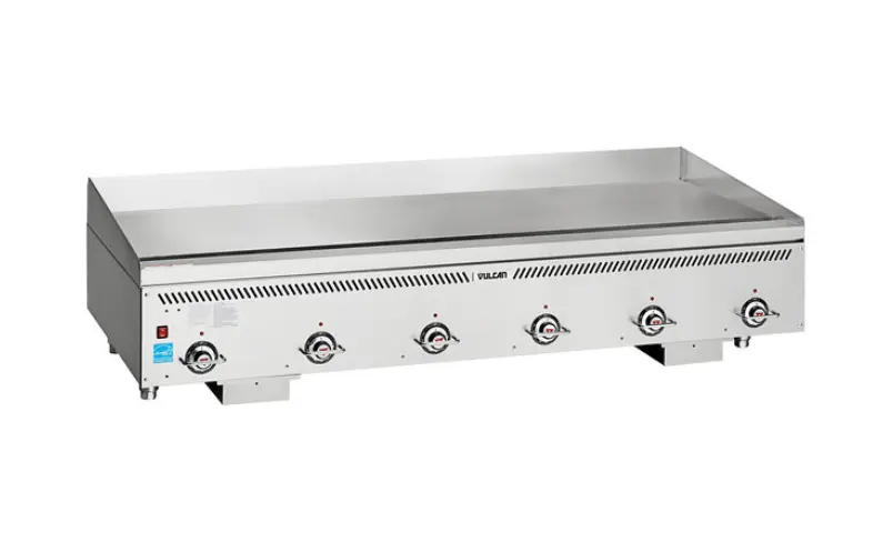 Vulcan VCCG72-IR 72" Heavy Duty Countertop Gas Thermostic Griddle w/ 1 ...