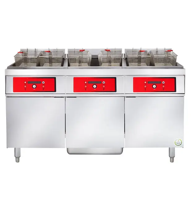 Vulcan 3ER50DF Free Standing (3) 50 lb Vat Electric Energy Star Fryer