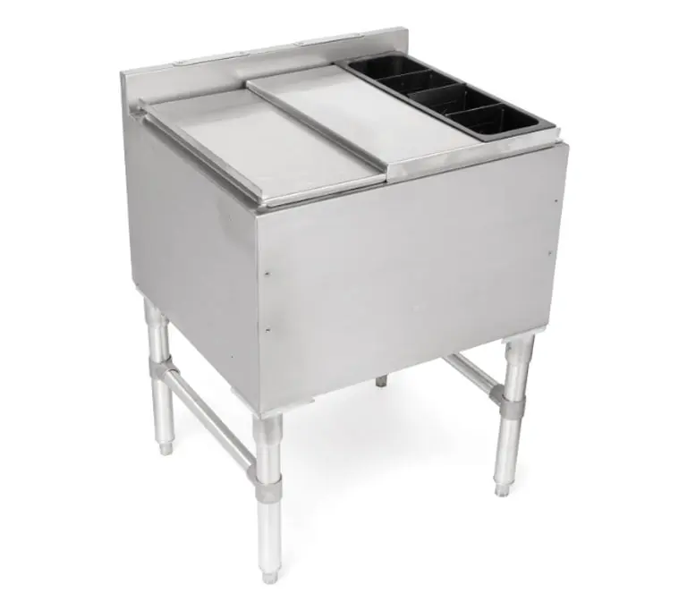 John Boos UBIB-2136-CP10-X 36" Stainless Underbar Ice Bin with 10 ...