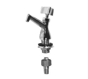 GSW USA AA-503G Polished Chrome Dipper Well Faucet w/ 1/2" NPS Male Inlet