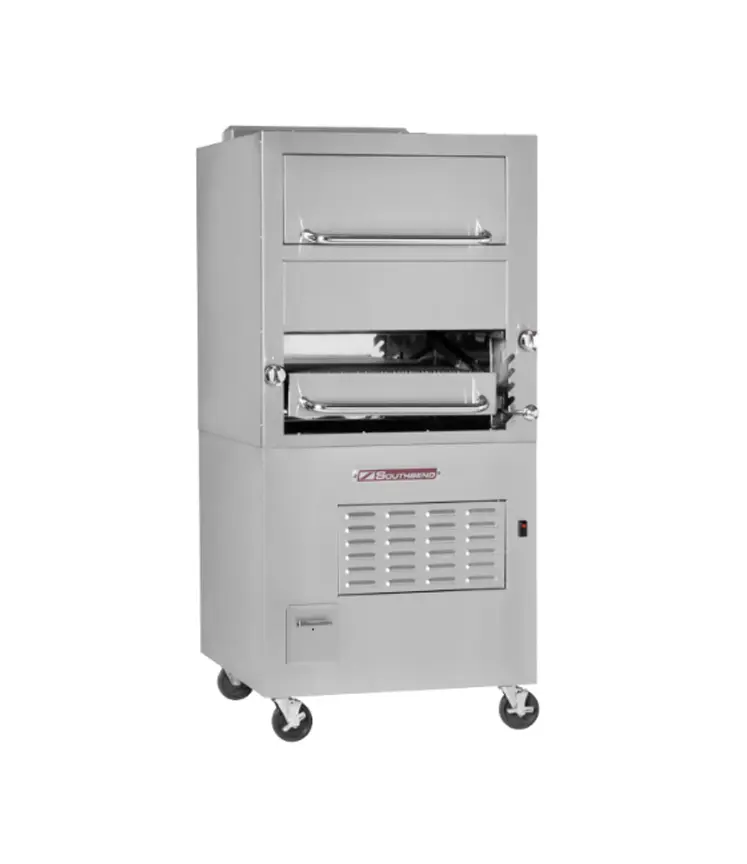 Southbend E-171 34" Electric Single Deck Upright Broiler w/ Warming Oven