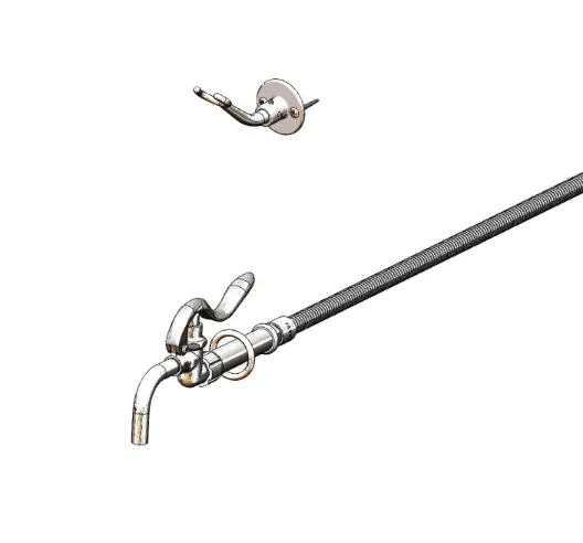 T&S Brass B-0102-BKT Plain End Curved Nozzle Pot & Glass Filler w/ 68 ...