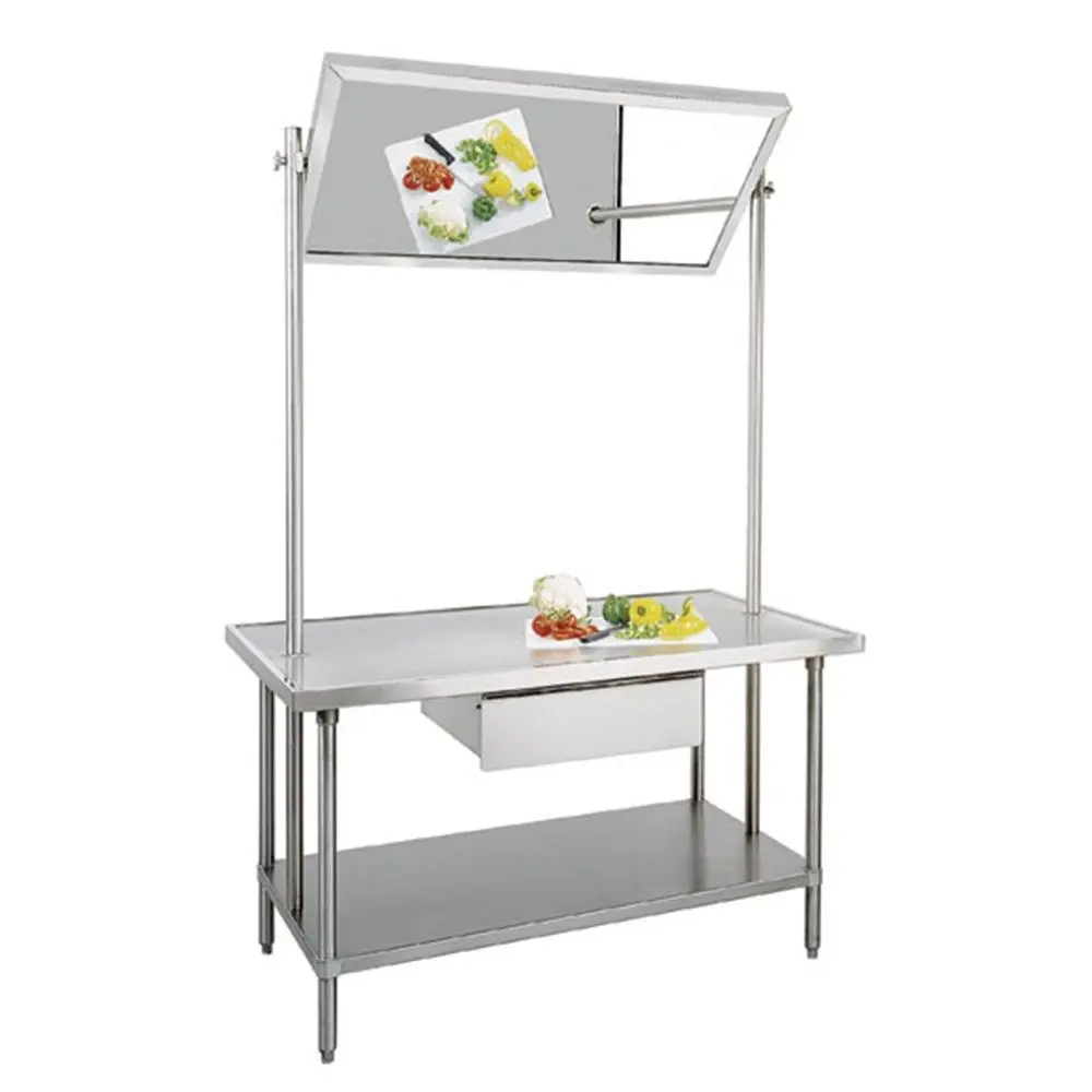 Advance Tabco VSS-DT-366 72" x 36" Stainless Steel Demo Table w ...