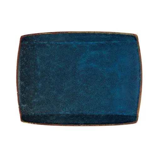 Oneida F1468994359S Studio Pottery Blue Moss 11"x 8.625" Porcelain ...