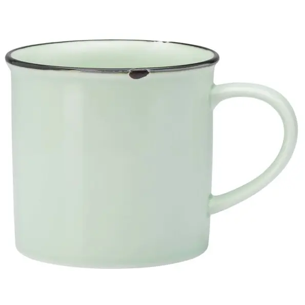 Oneida L2104009042 Luzerne Tin Tin Green 11 oz. Porcelain Mug - 3 Doz