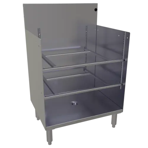 Glastender GRA-24 24" x 19" Stainless Steel Underbar Glass Rack Storage ...