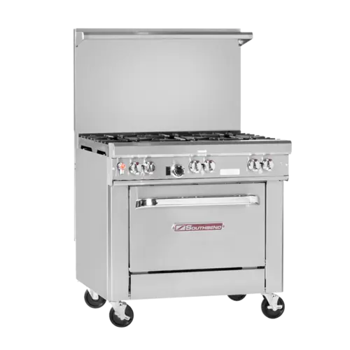 Southbend 436C-3C Ultimate 36" Gas Charbroiler Range w/ Open Cabinet Base