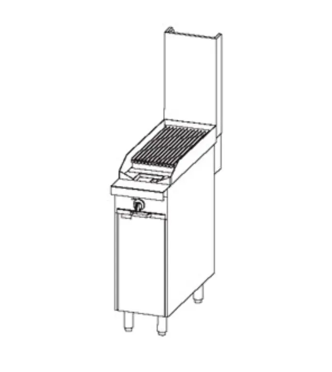 Southbend P12C-C Platinum Heavy Duty 12" Charbroiler Range w/ Cabinet Base