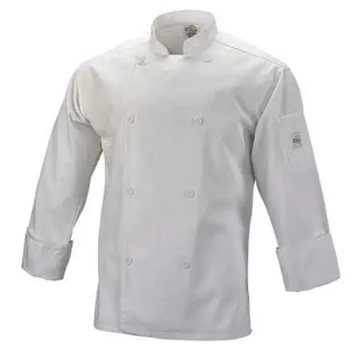 Mercer Culinary M61010WHS Genisis Unisex White Long Sleeve Chef Jacket ...