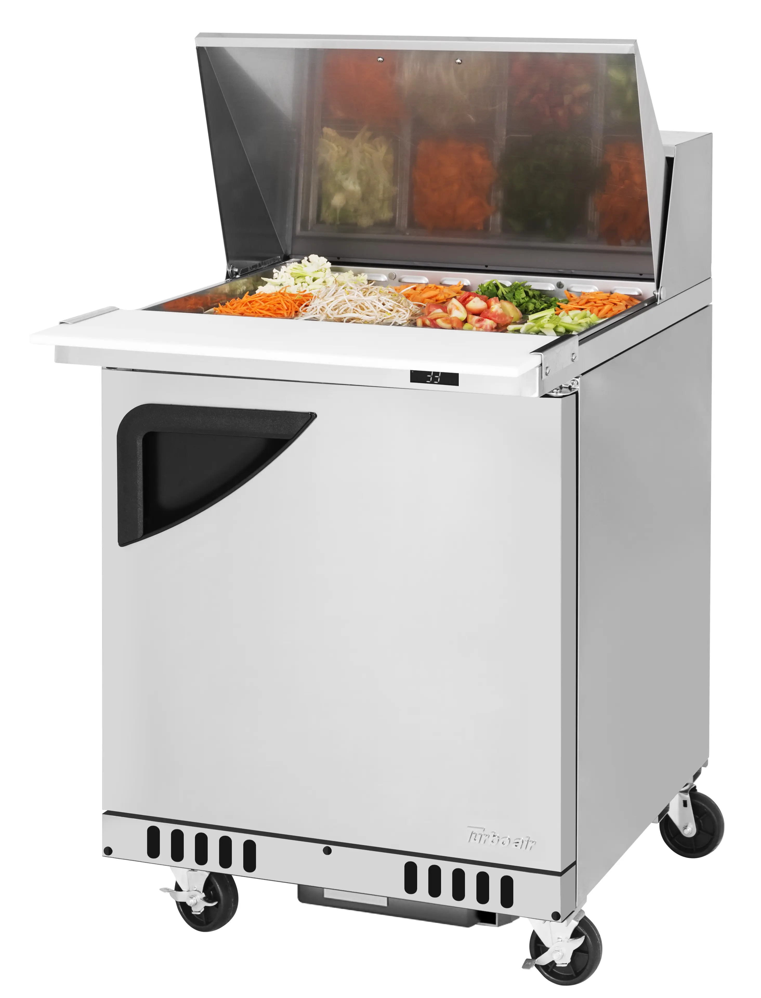 Turbo Air TST-28SD-12-FB-N 27.5" Wide 12 Pan Mega Top Sandwich Salad ...