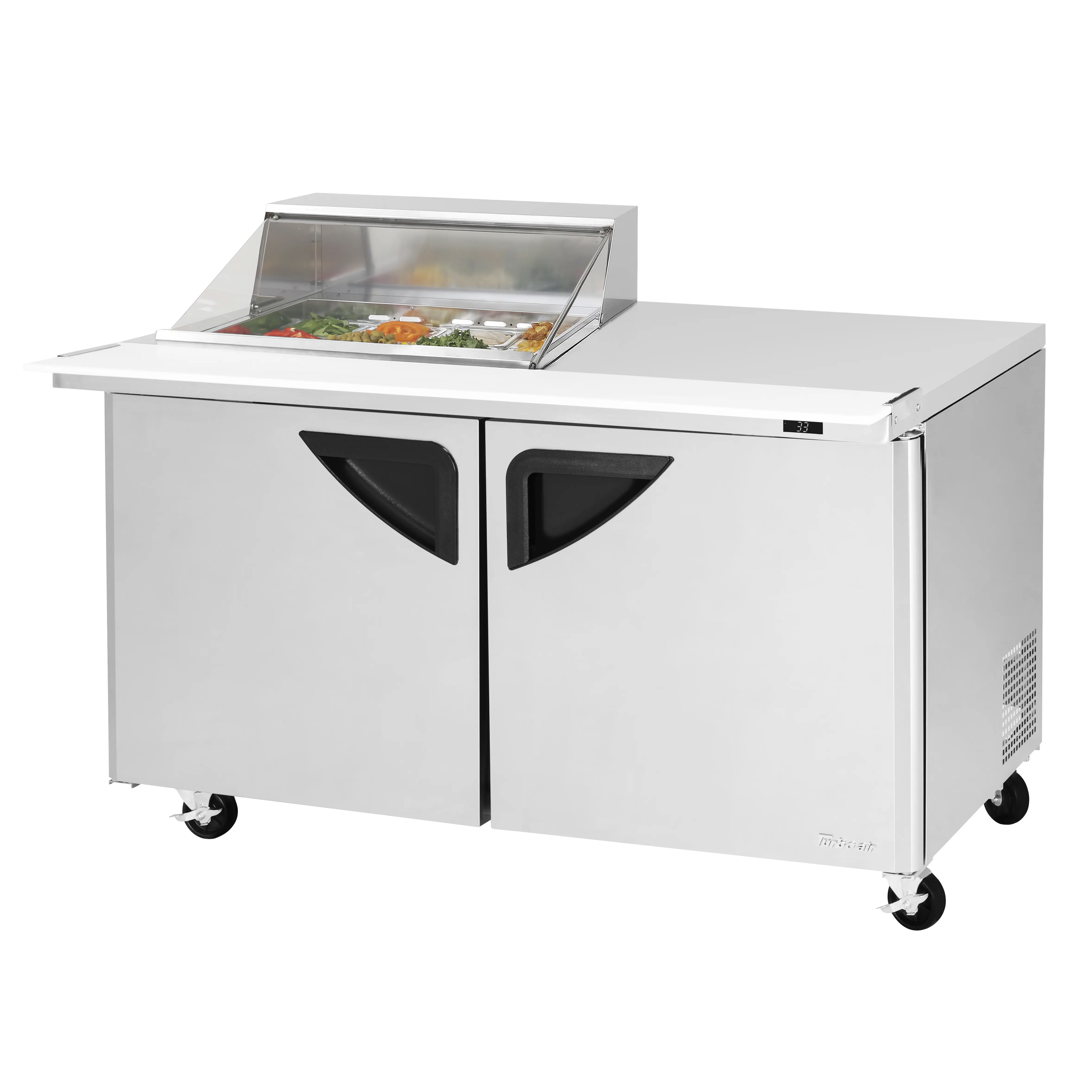 Turbo Air TST-60SD-12M-N-CL 60" 12 Pan Mega Top Sandwich Salad Prep ...