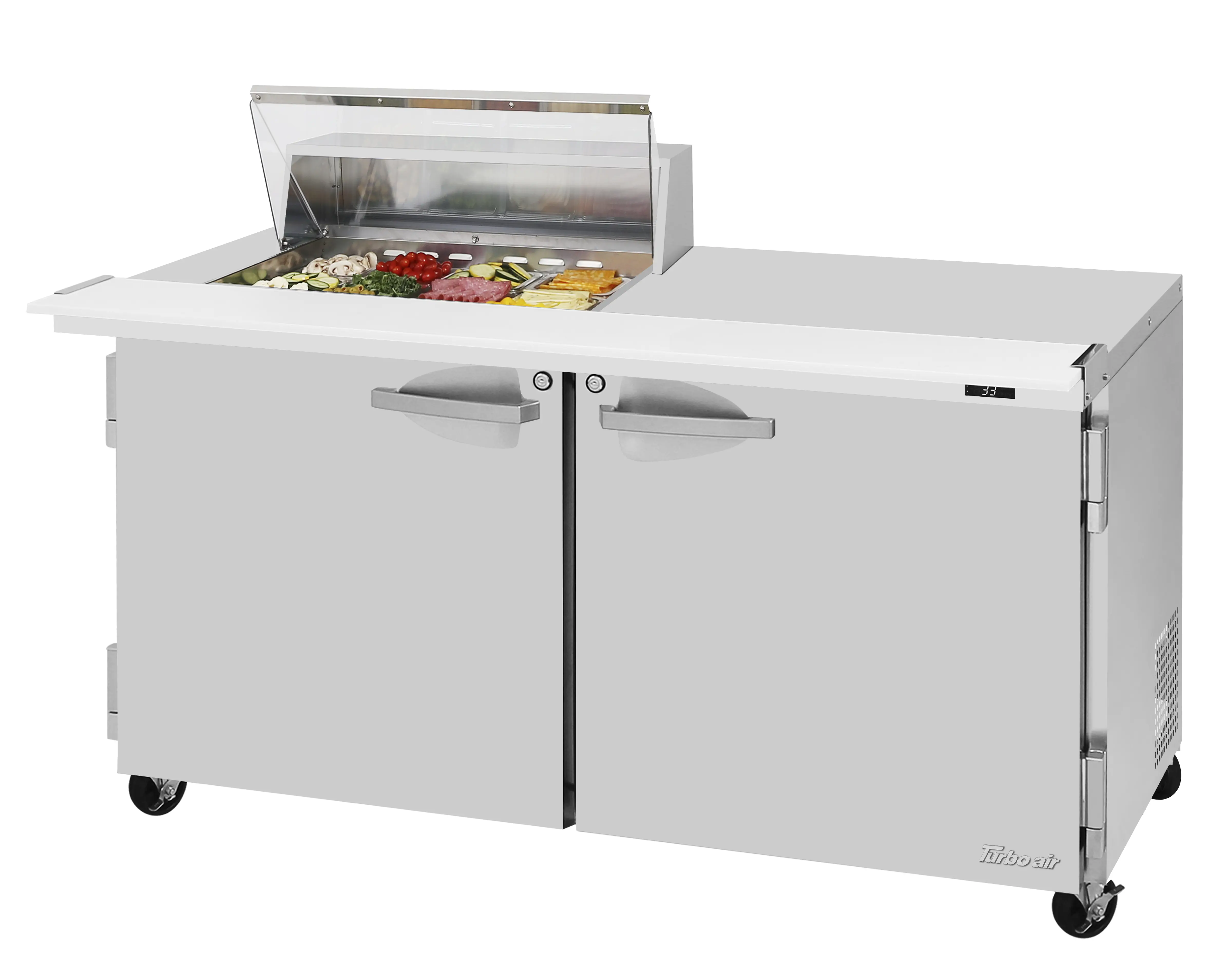 Turbo Air PST-60-12M-N-CL 60.25" Mega Top Sandwich Salad Prep Table ...