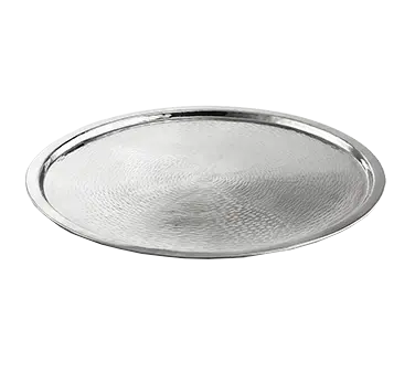 TableCraft RPD21 Round 21" Dia. Stainless Steel Display Tray - Natural