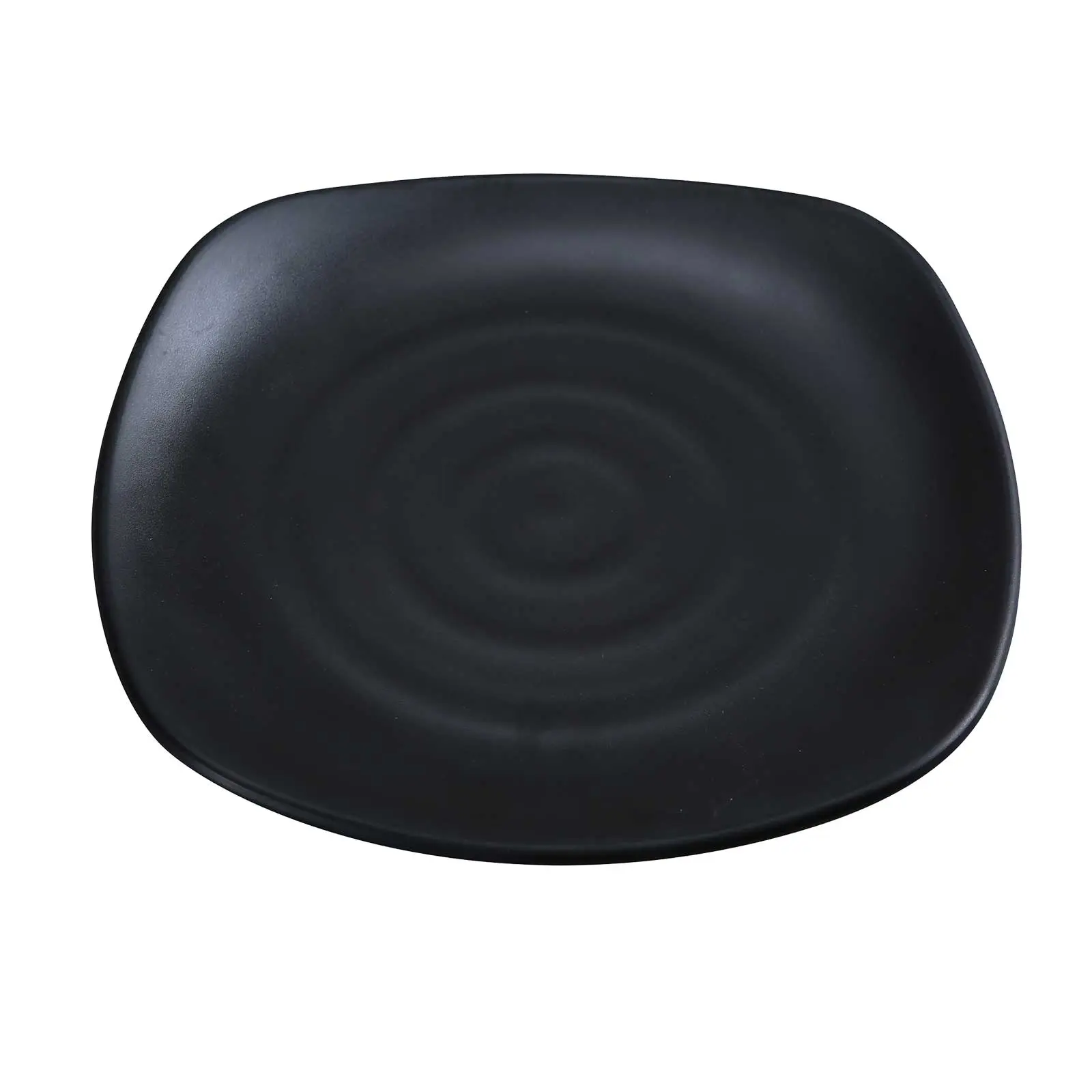 Yanco China BP-1111 Black Pearl Asian Style Melamine 11" x 11" Plate ...