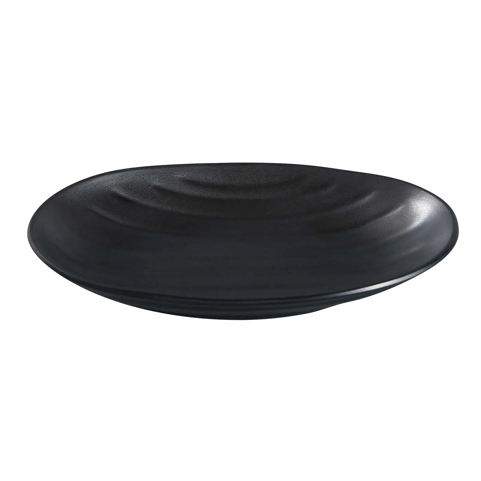 Yanco China BP-2109 Black Pearl Asian Style Melamine 9.5" x 5" Oval ...