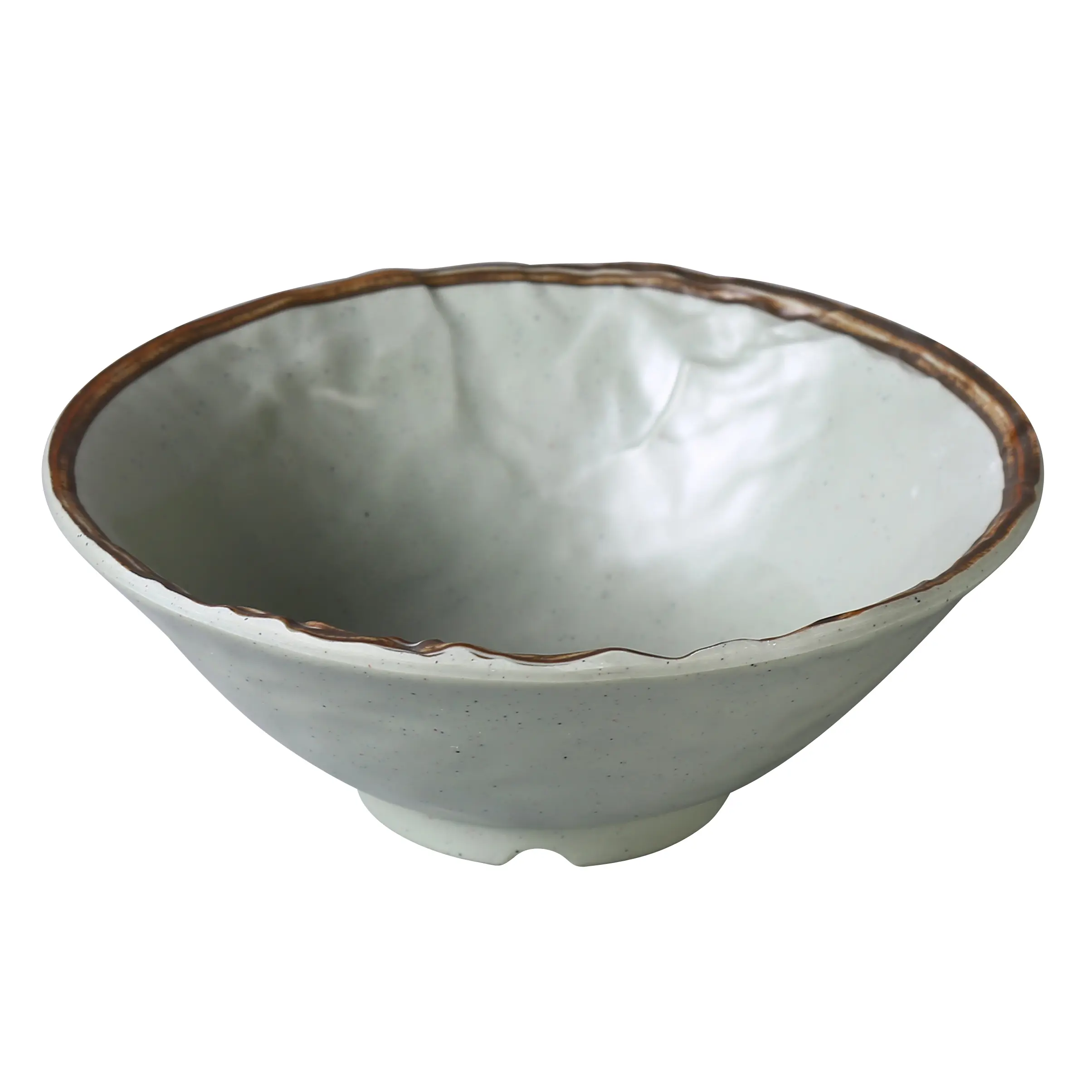 Yanco China YO-5008 Yoto Matte Green Melamine 32 oz. 8" dia. Ramen Bowl ...
