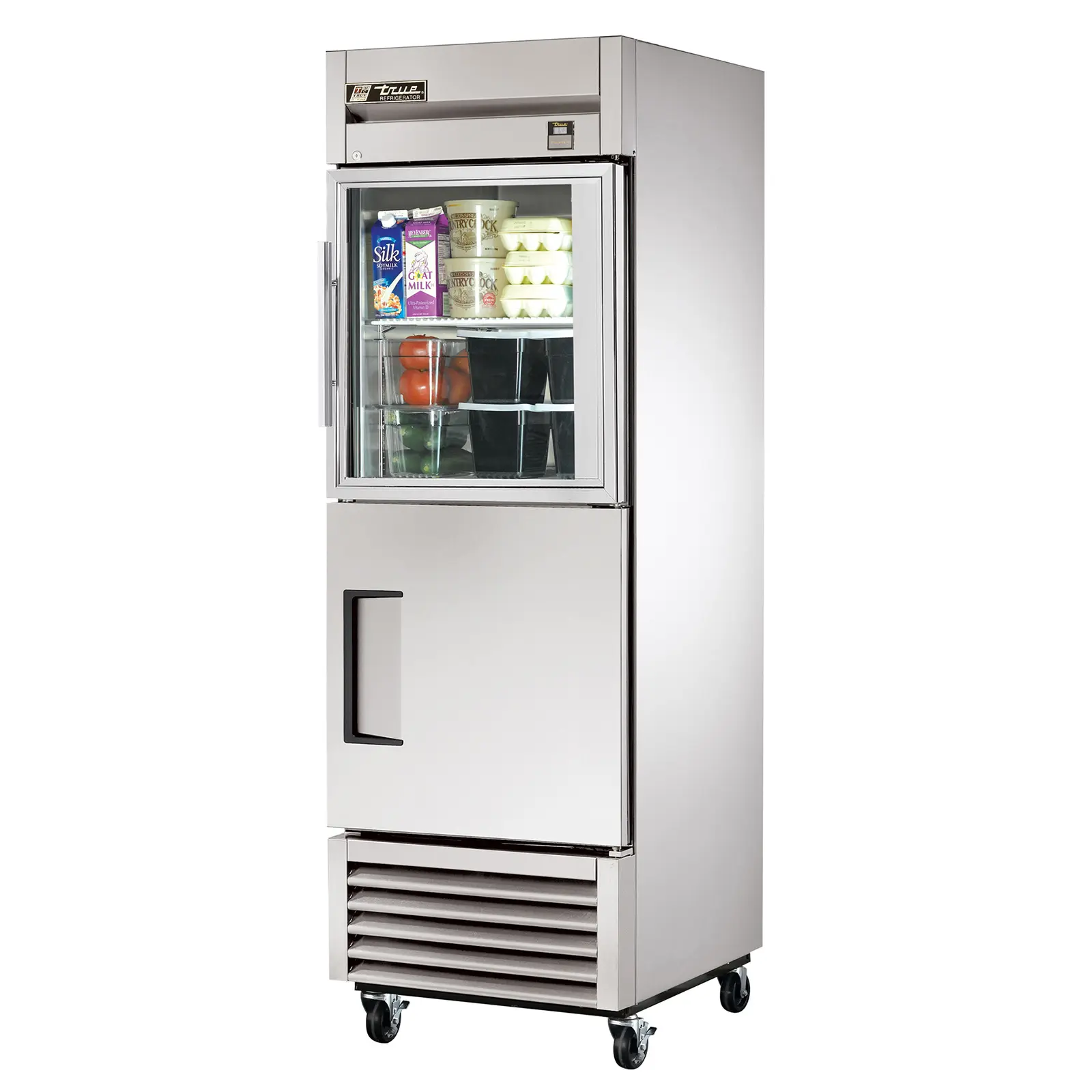 True TS-23-1-G-1-HC~FGD01 27" Dutch Door One-Section Reach-In Refrigerator