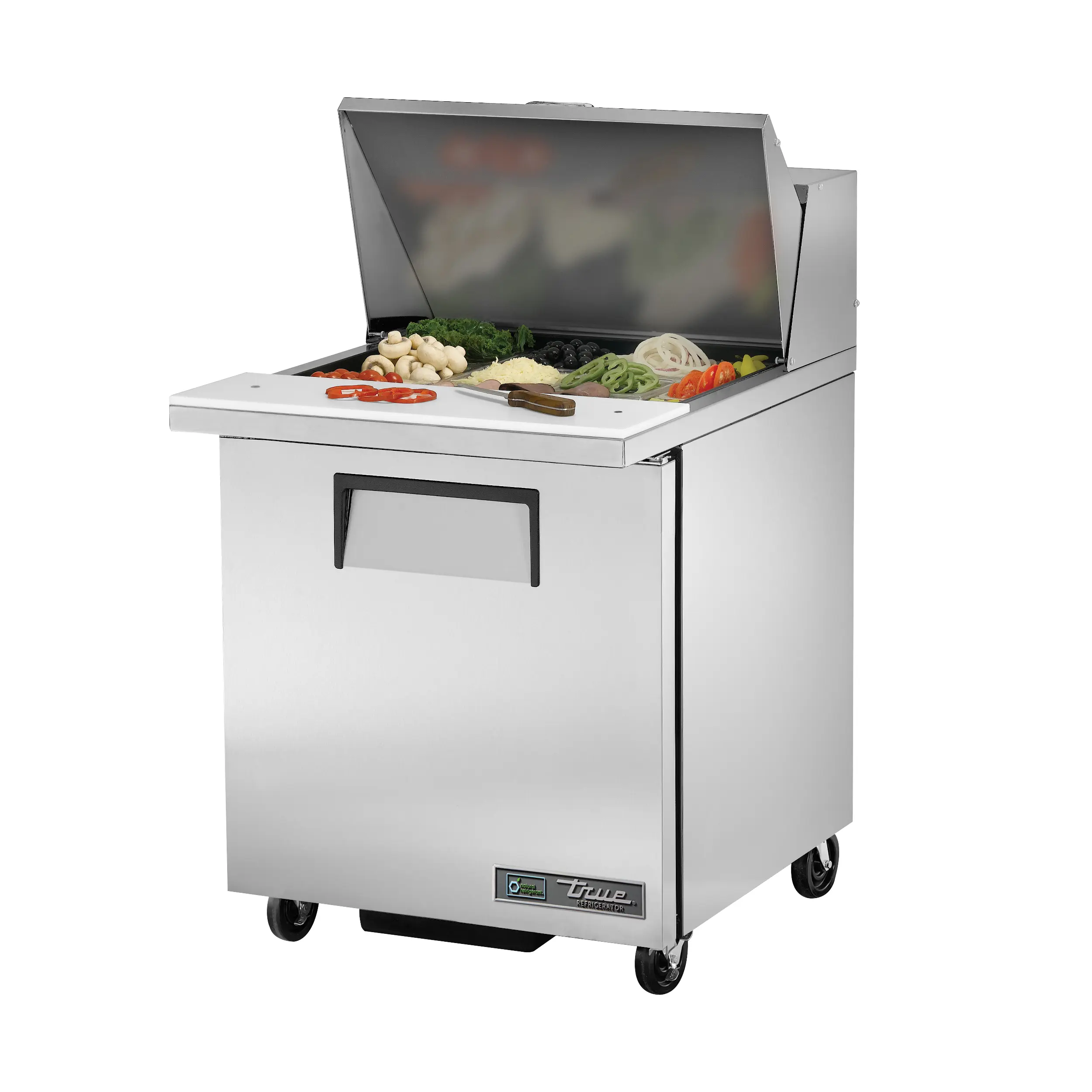 True TSSU-27-12M-B-HC 27" Refrigerated Mega Top Sandwich Prep Table