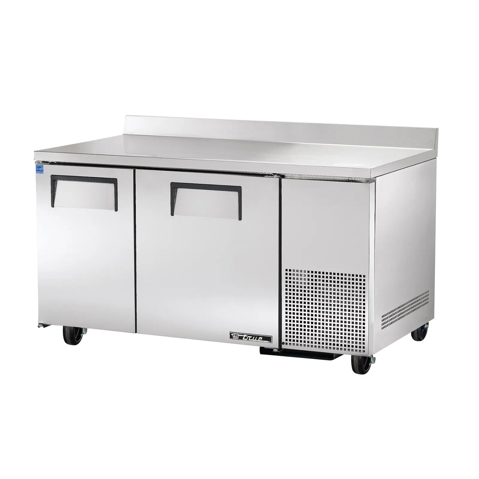 True TWT-60-32F-HC 60" Deep 2 Door Work Top Freezer w/ Stainless Steel ...