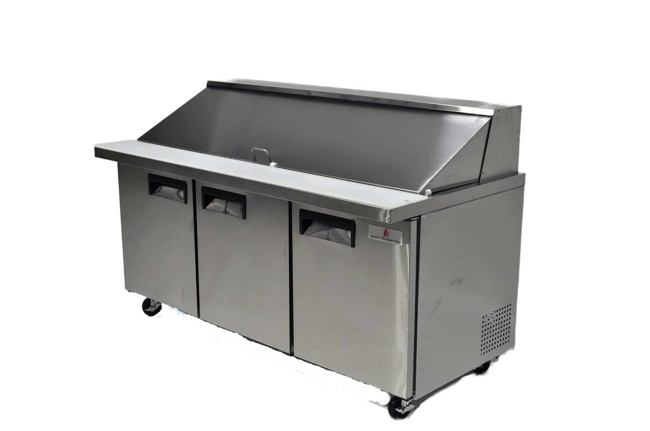 Peach Foodservice PST-71M 71" Wide 30 Pan Mega Top Sandwich Salad Prep ...