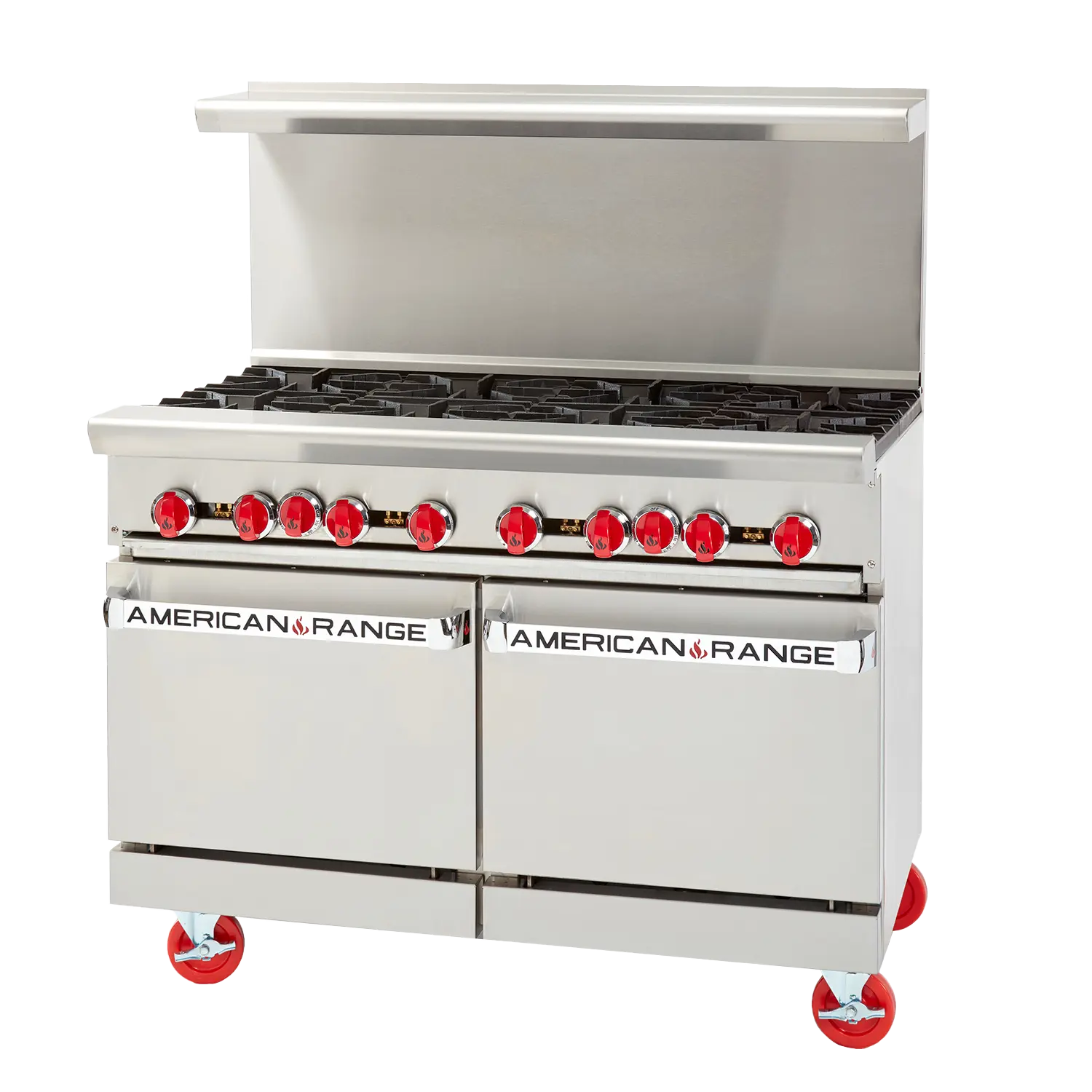 American Range ARGF-10-CL 60" Commercial 10 Burner Gas Green Flame Range