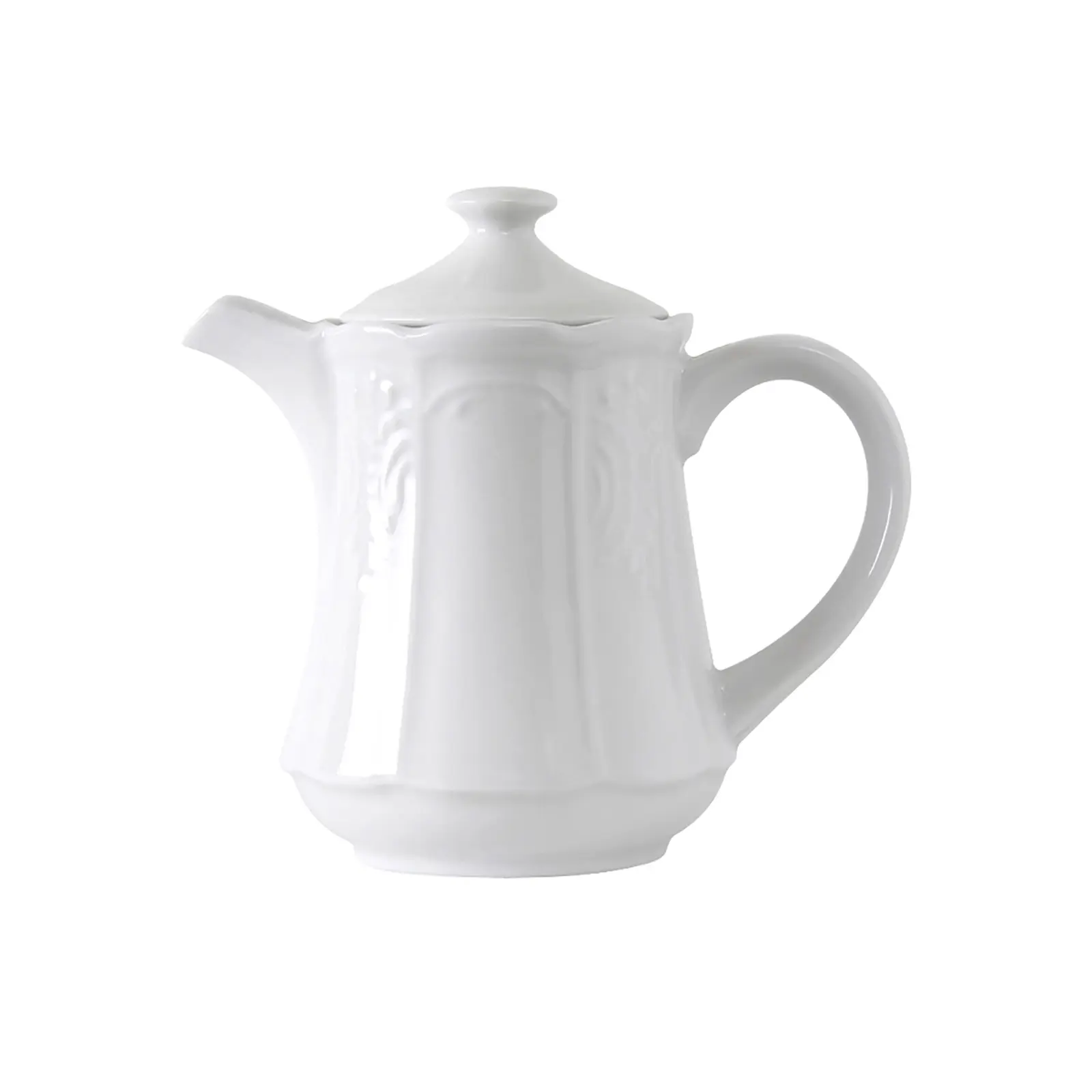 Tuxton China Inc CHT-170 Chicago 18 oz. Porcelain White Coffee/Tea Pot ...