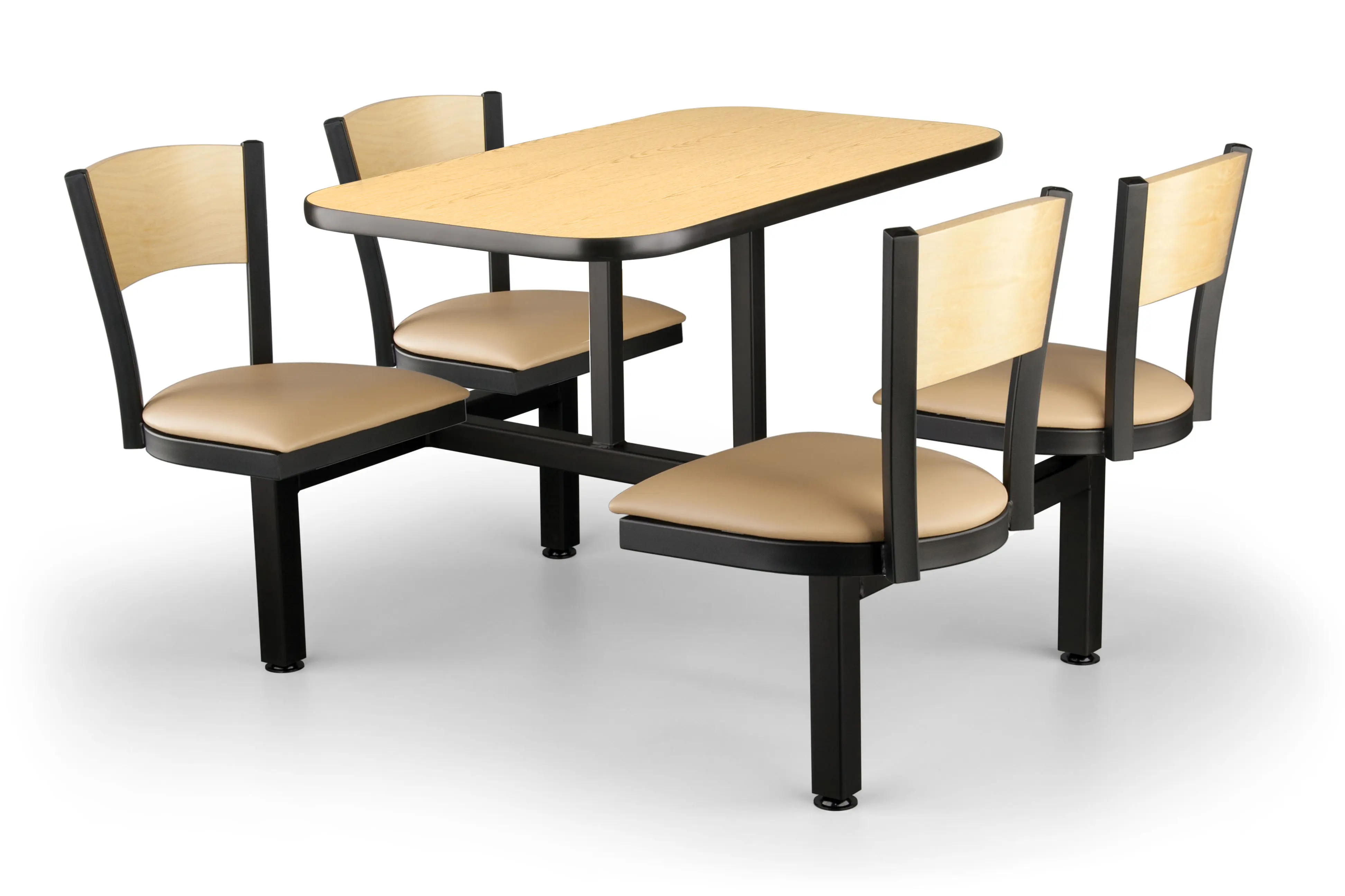 Just Chair Manufaturing CLUS-IS-4S-WB Cluster 24" Steel Black Table ...