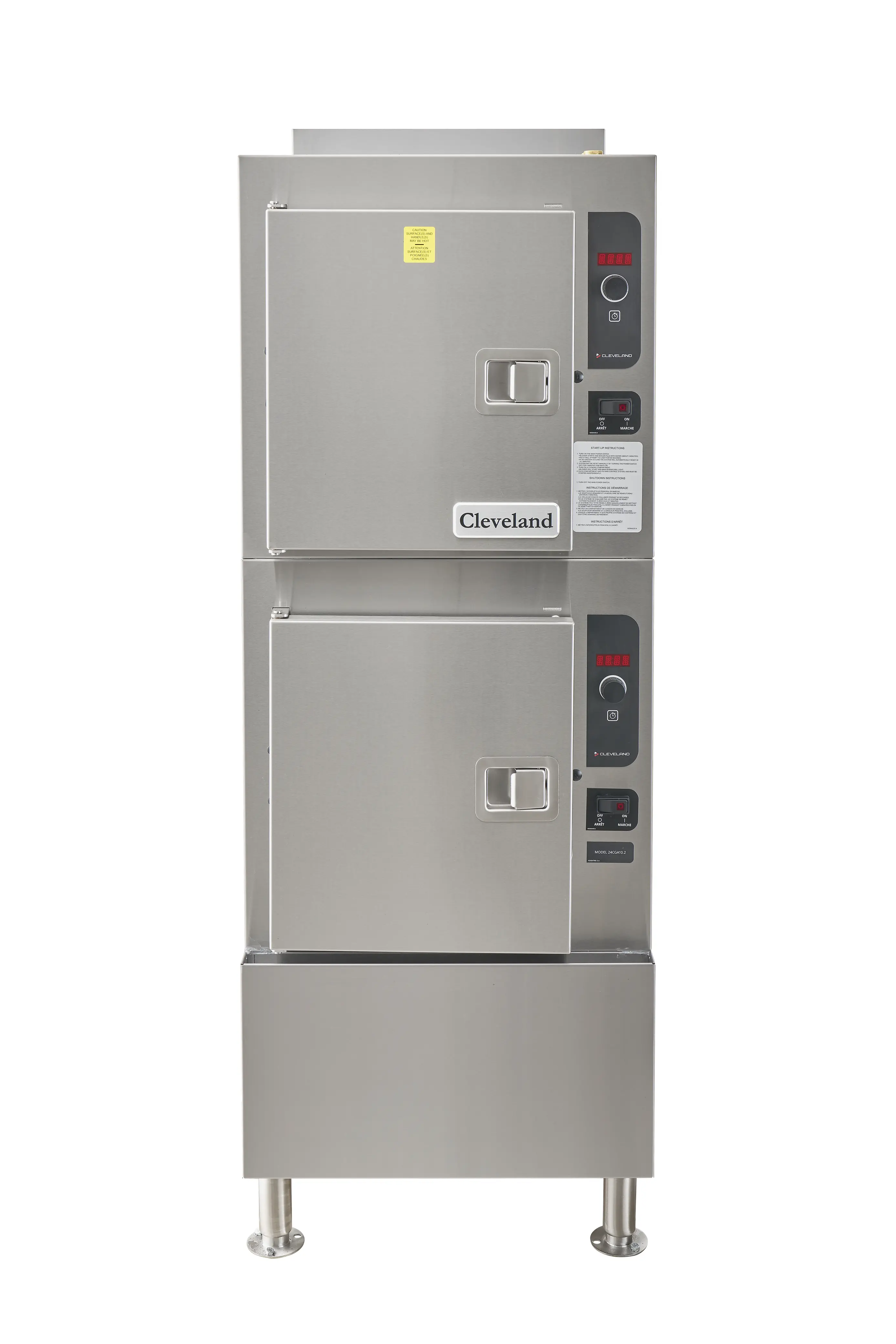 Cleveland Range 24CGA10.2ES SteamChef Gemini 10 Gas 2 Compartment ...
