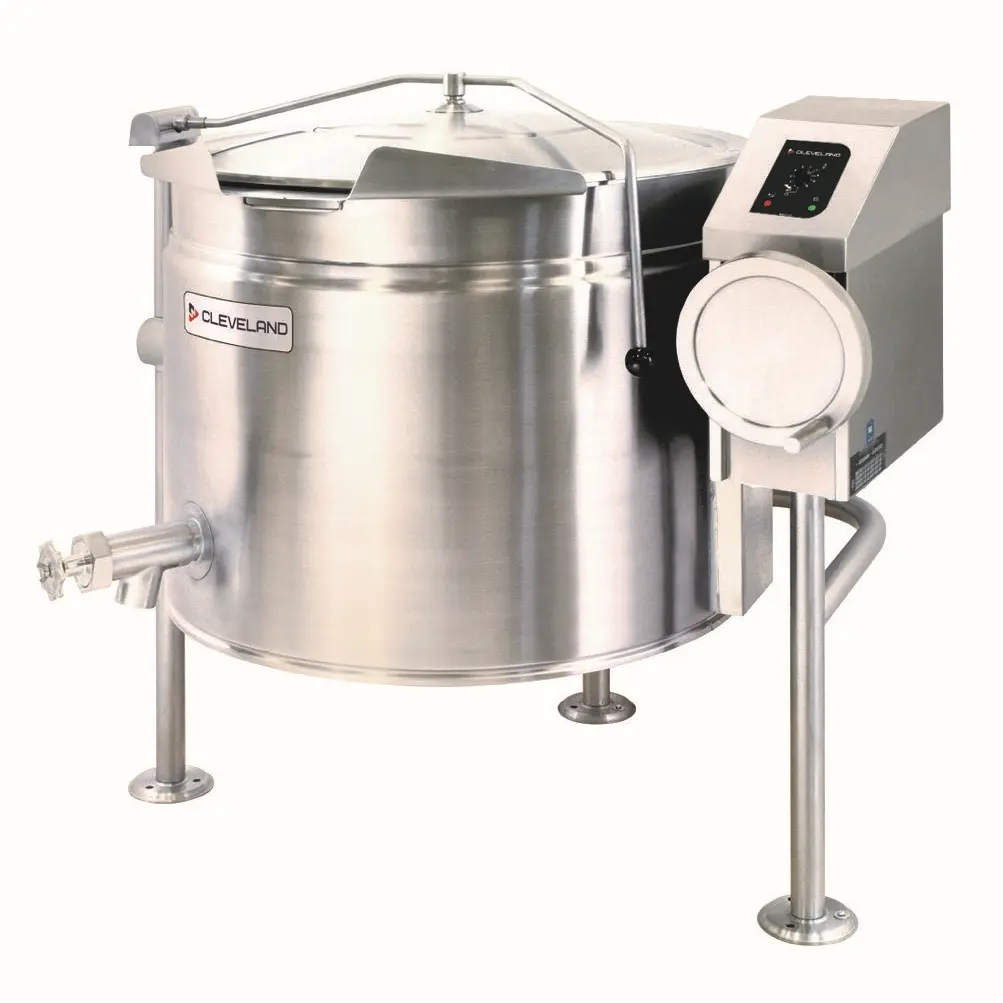 Cleveland Range KEL60TSH Short Electric 60 Gallon Tilt Kettle w/ Steam ...