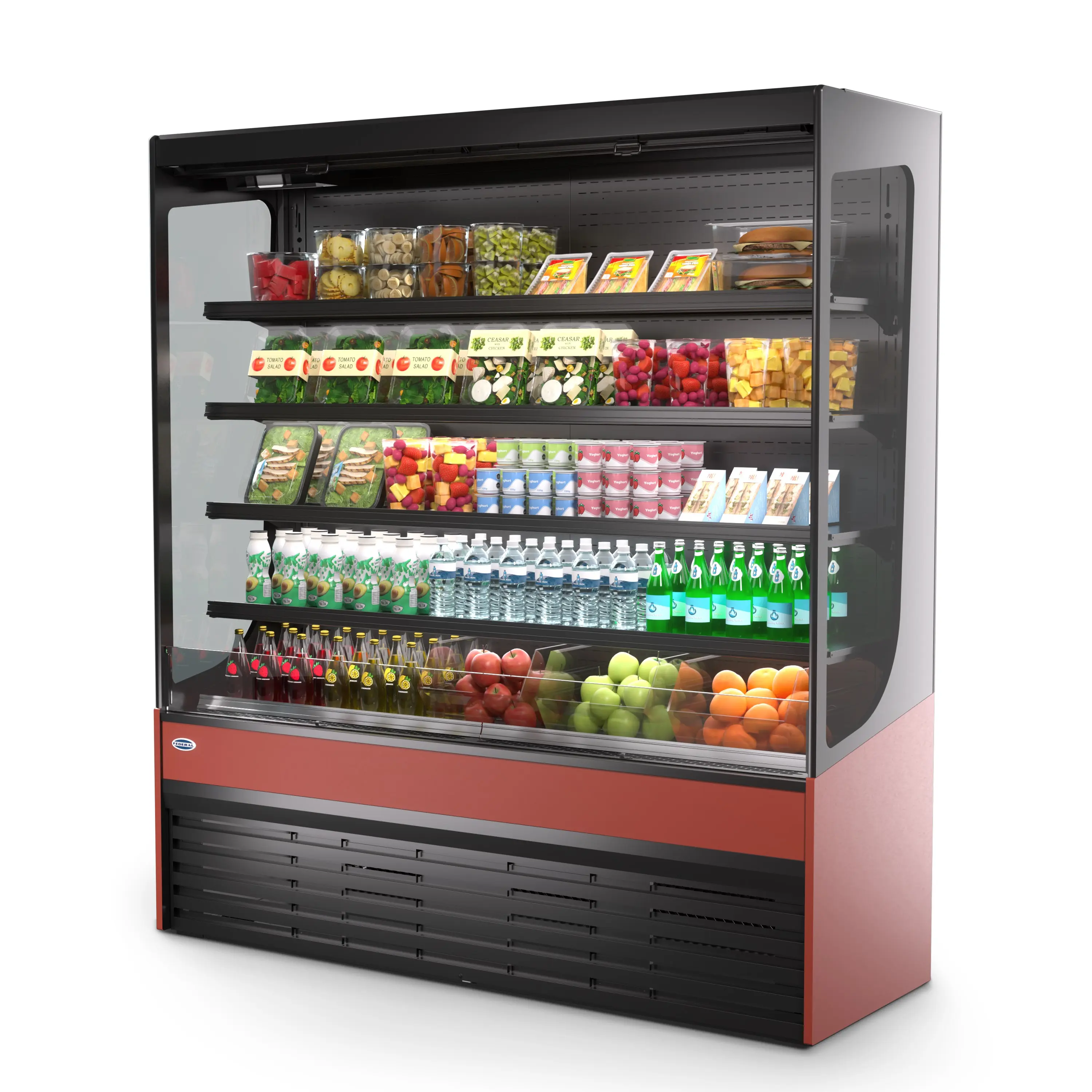 Federal Industries VRSL7278S Vision Slim-Line 72" x 78"H Refrigerated ...