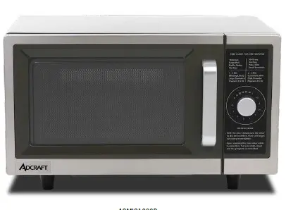 Adcraft ACMIC1000D 1000 Watts Commercial Stainless Steel Dial Microwave