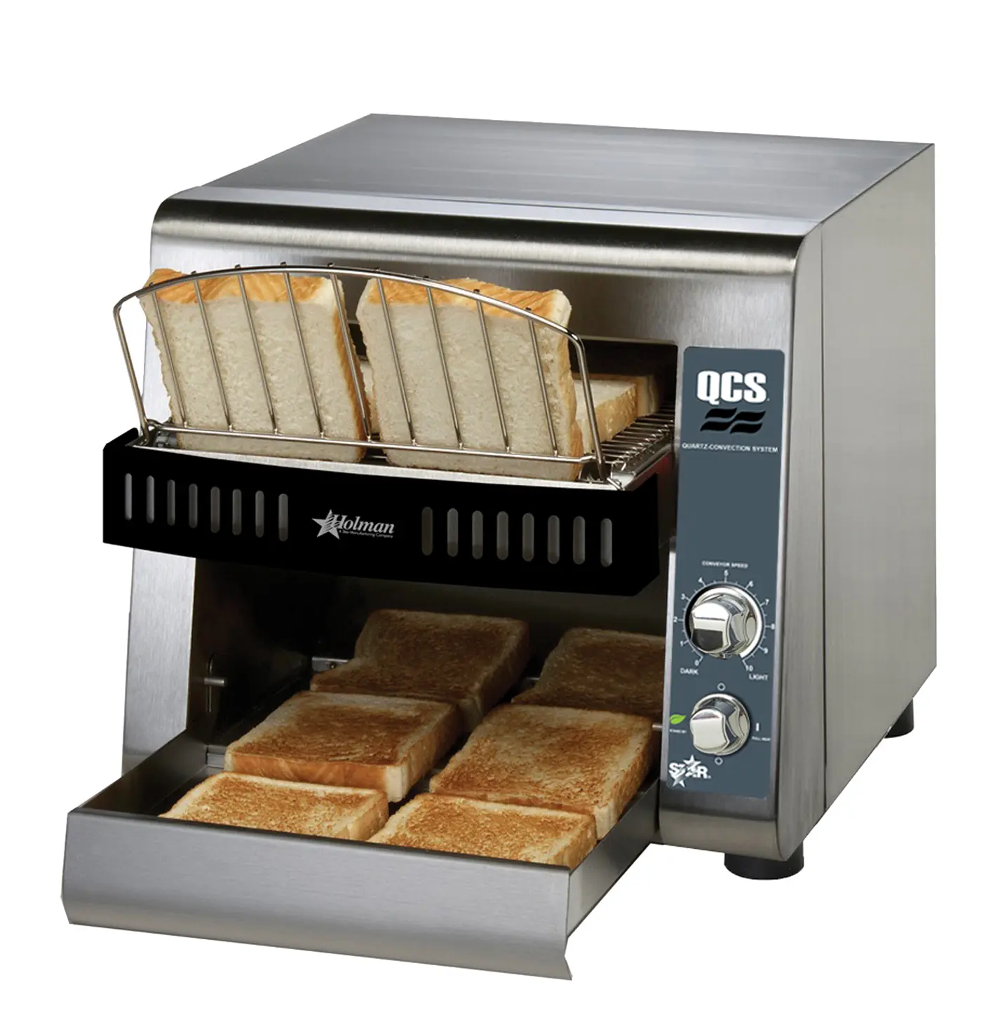 Star QCS1-350 Quick Ship Holman 10in Conveyor Toaster 350 Pieces per Hour