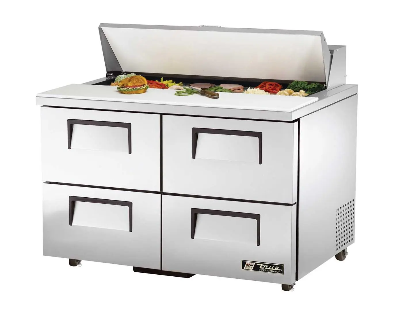 True TSSU-48-12D-4-HC 48in Sandwich Salad Prep Cooler w/ 4 Drawers