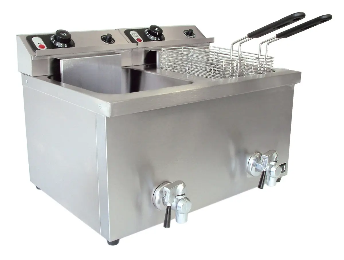 Anvil America FFA8130 Electric Counter Top Fryer, 30#, Double Tank ...