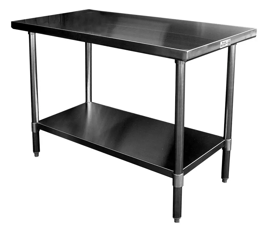 GSW USA WT-E2460 24" x 60" S/s Work Top Table w/ Undershelf