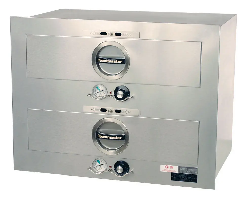 Toastmaster 3B80AT09 Two Drawer Hot Food Drawer Built-In Unit One ...