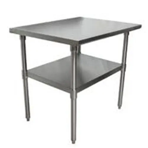 BK Resources VTT-3630 30" x 36" Stainless Work Top Table with Undershelf